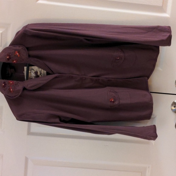 April Cornell | Jackets & Coats | Nwt April Cornell Dark Purple ...